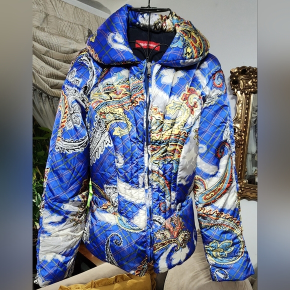 ANGELO MARANI | Jackets & Coats | Vintage Angelo Marani Paisley Puffer ...